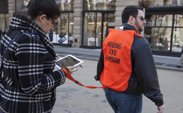 'Seeing Eye People' Prank Turns Heads in NYC | Featured | Sacramento ...